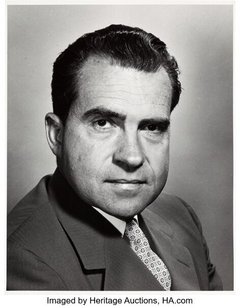 Philippe Halsman | Richard Nixon Jumping (1955) | MutualArt