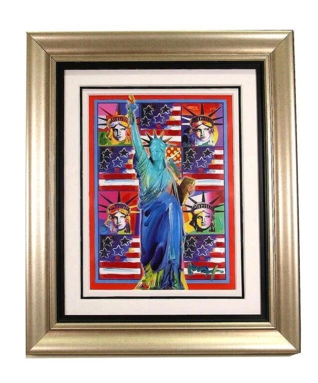 Peter Max | GOD BLESS AMERICA III (2005) | MutualArt