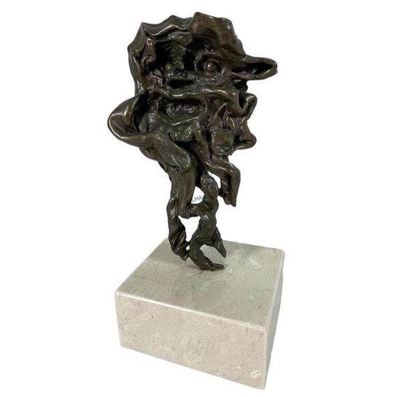 Salvador Dalí | SALVADOR DALI FAUN MAN HEAD WITH HORNS (1904) | MutualArt