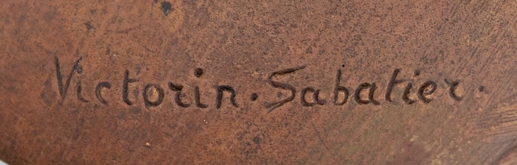 Victorin Sabatier | Victorin Sabatier Bronze Vase with Shrimp Motif ...