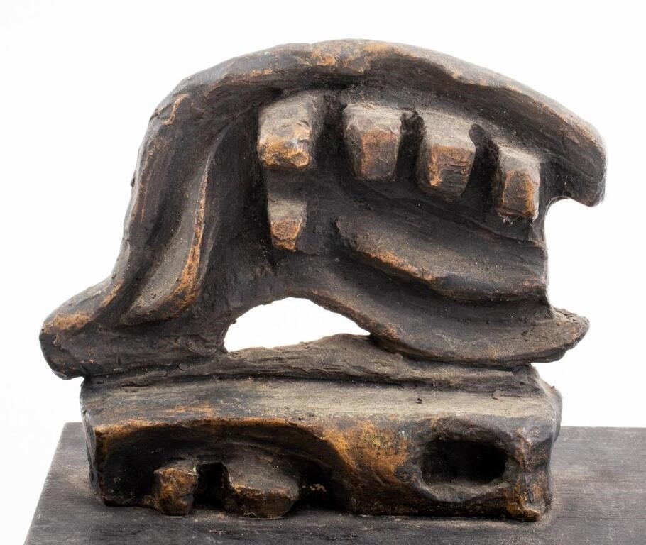 New York School | Abstract Expressionist Bronze Sculpture Triptych ...