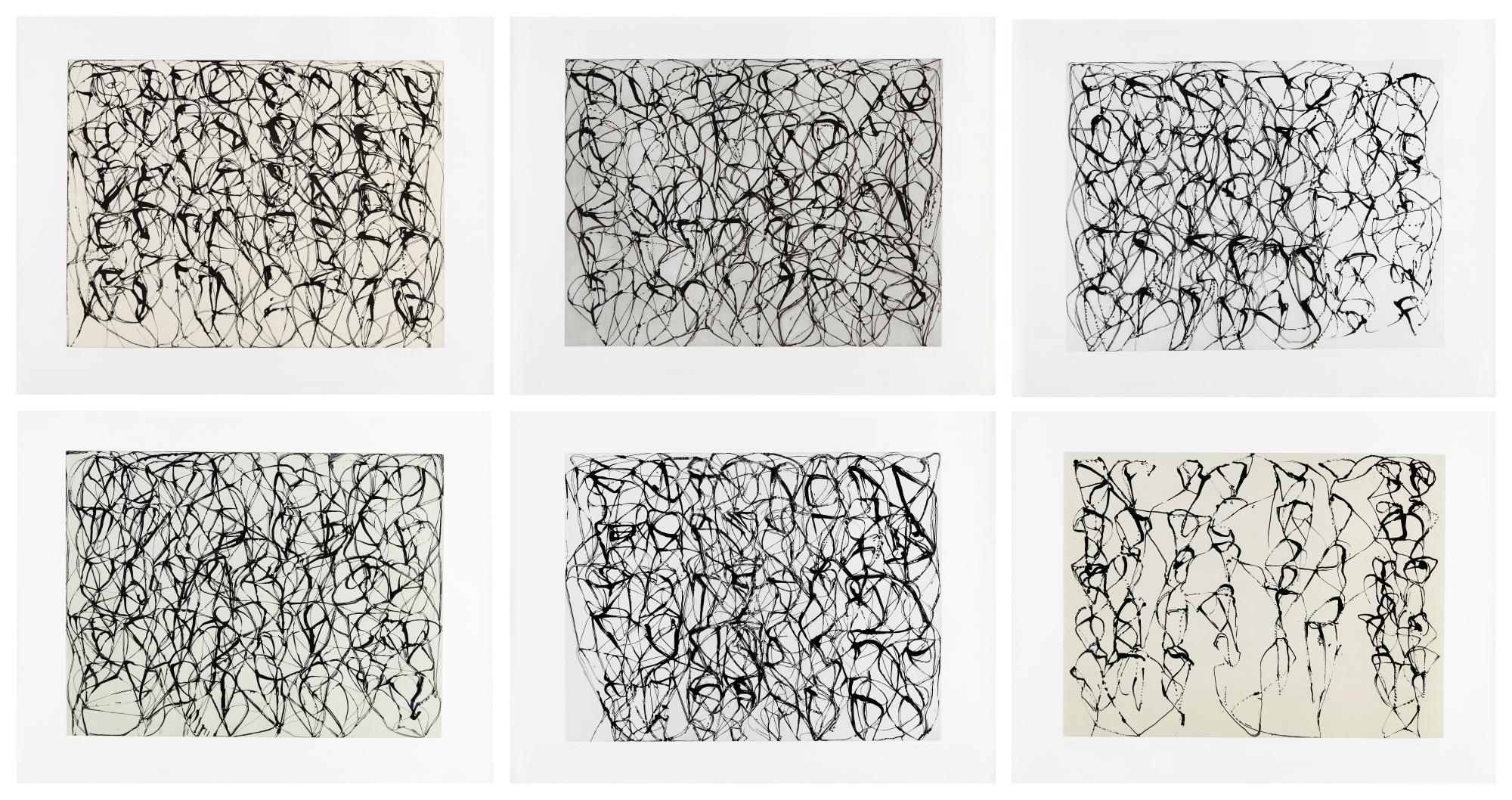 Brice Marden | Cold Mountain Series, Zen Studies 1-6 | MutualArt