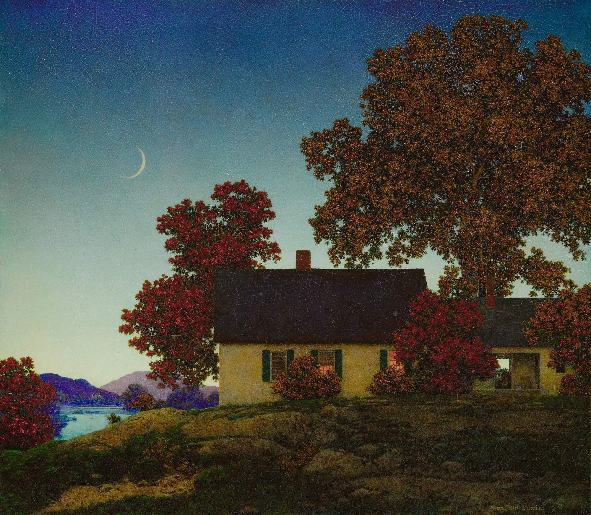 Maxfield Parrish Moonlight