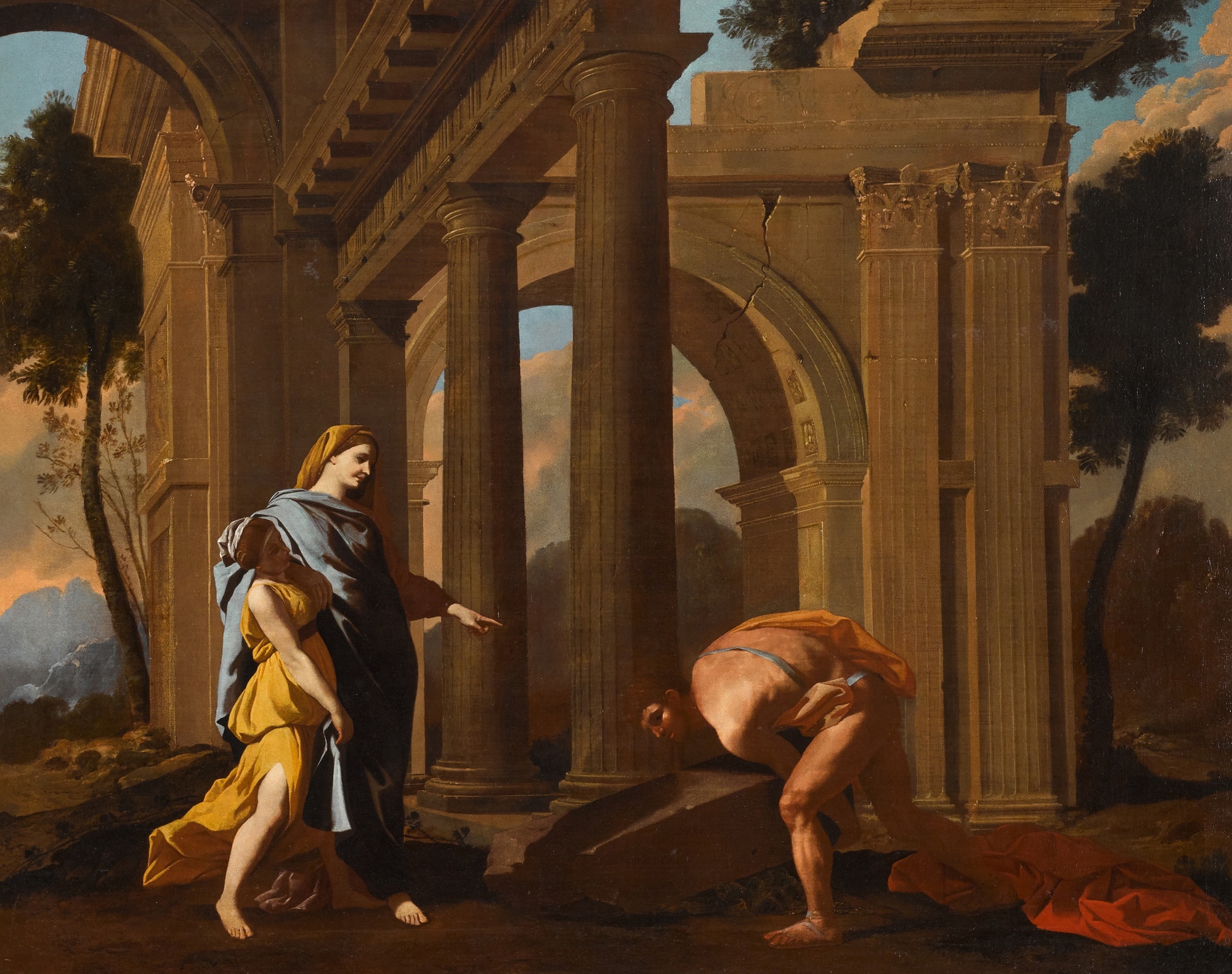 Nicolas Poussin | Thésée retrouve l'épée de son père | MutualArt