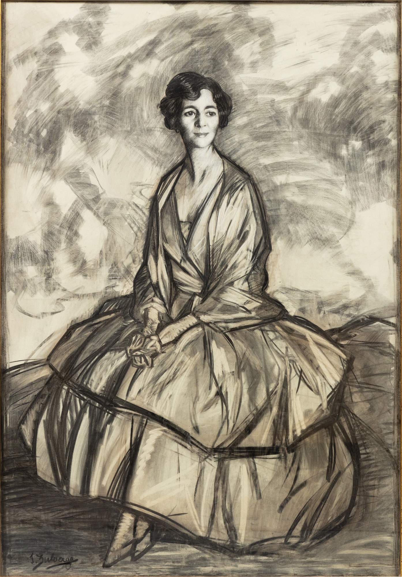 Ignacio Zuloaga y Zabaleta | Portrait de Madame Kerrigan | MutualArt