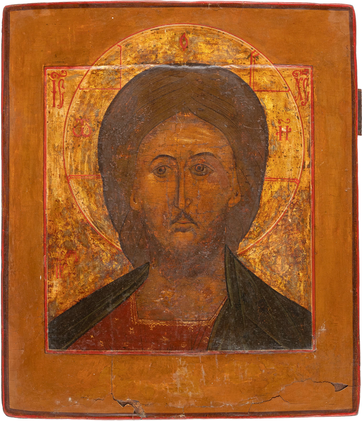 Russian School, 17th Century | A LARGE ICON SHOWING CHRIST WITH THE ...