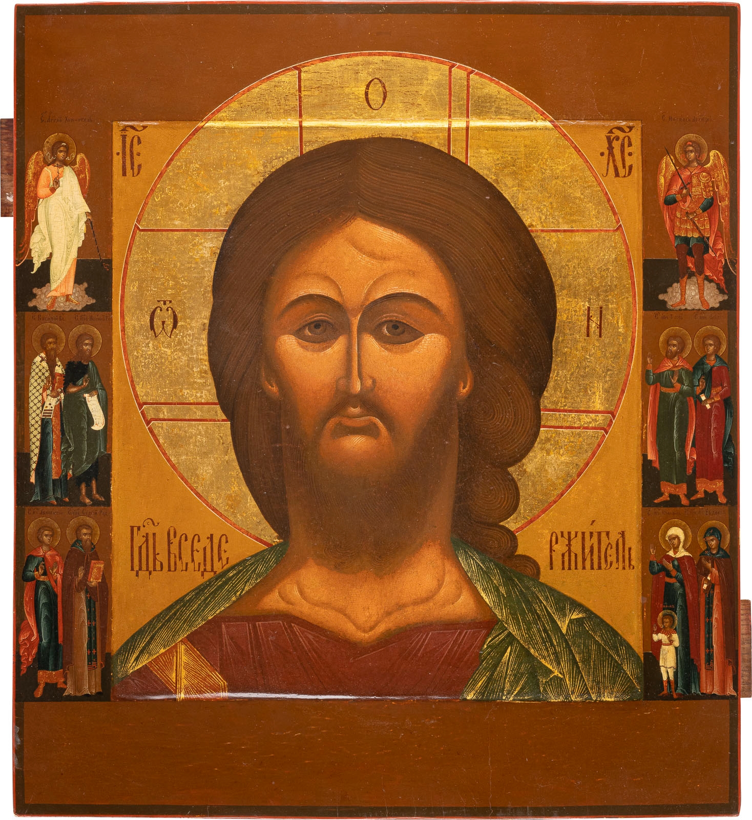 Central Russian School, 19th Century | A MONUMENTAL ICON SHOWING CHRIST ...