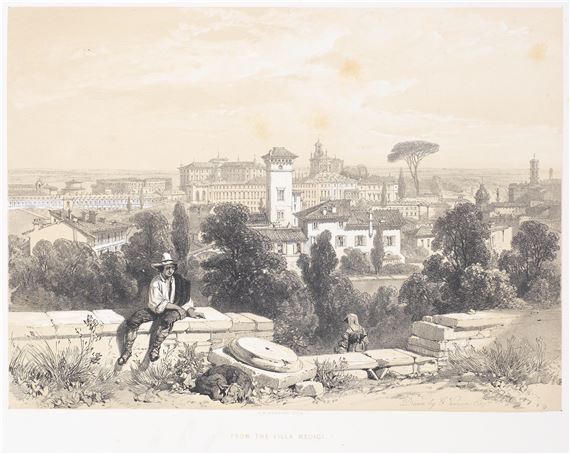 James Duffield Harding | Views from the Gardens of Rome and Albano ...