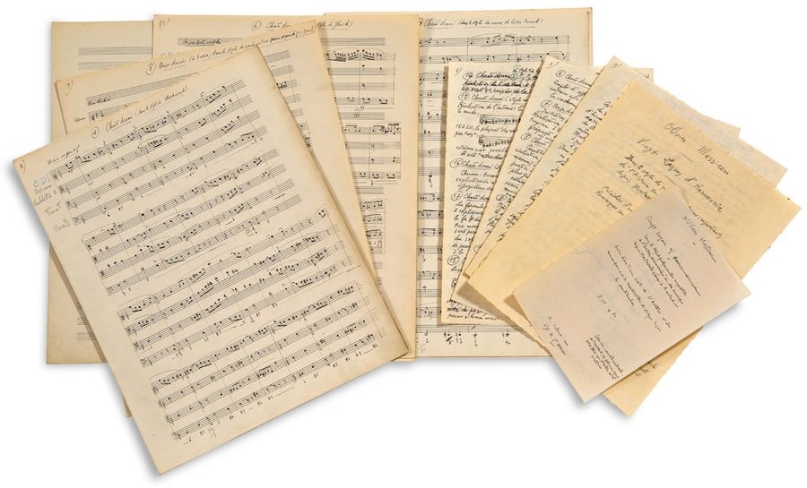 Olivier Messiaen | MANUSCRIT autograph signed Olivier Messiaen (1937 ...