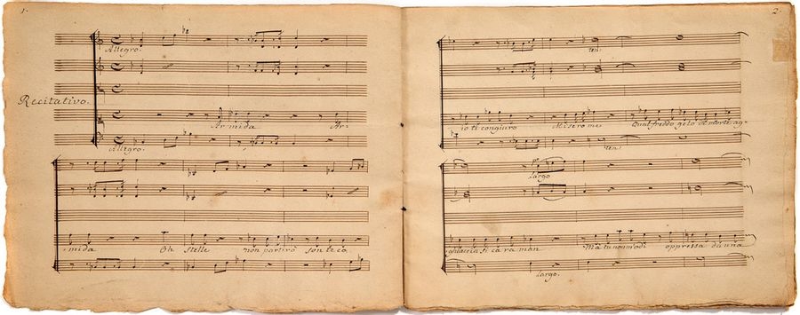 Jean Jaques Rousseau | autograph musical manuscript (1770) | MutualArt