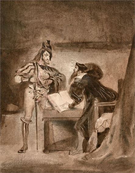 Eugène Delacroix | Faust and Mephistopheles | MutualArt