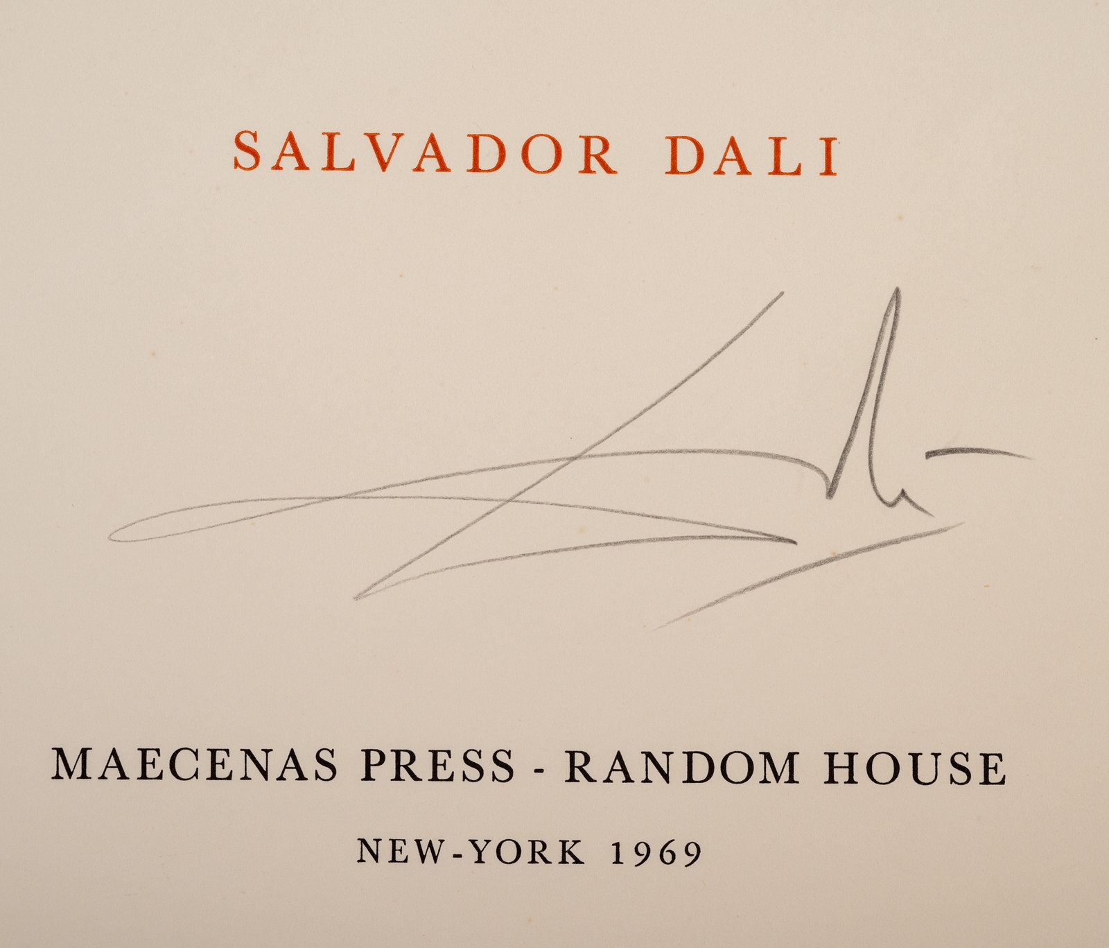 Salvador Dalí | [ARTIST'S BOOK]. DALI (1969) | MutualArt