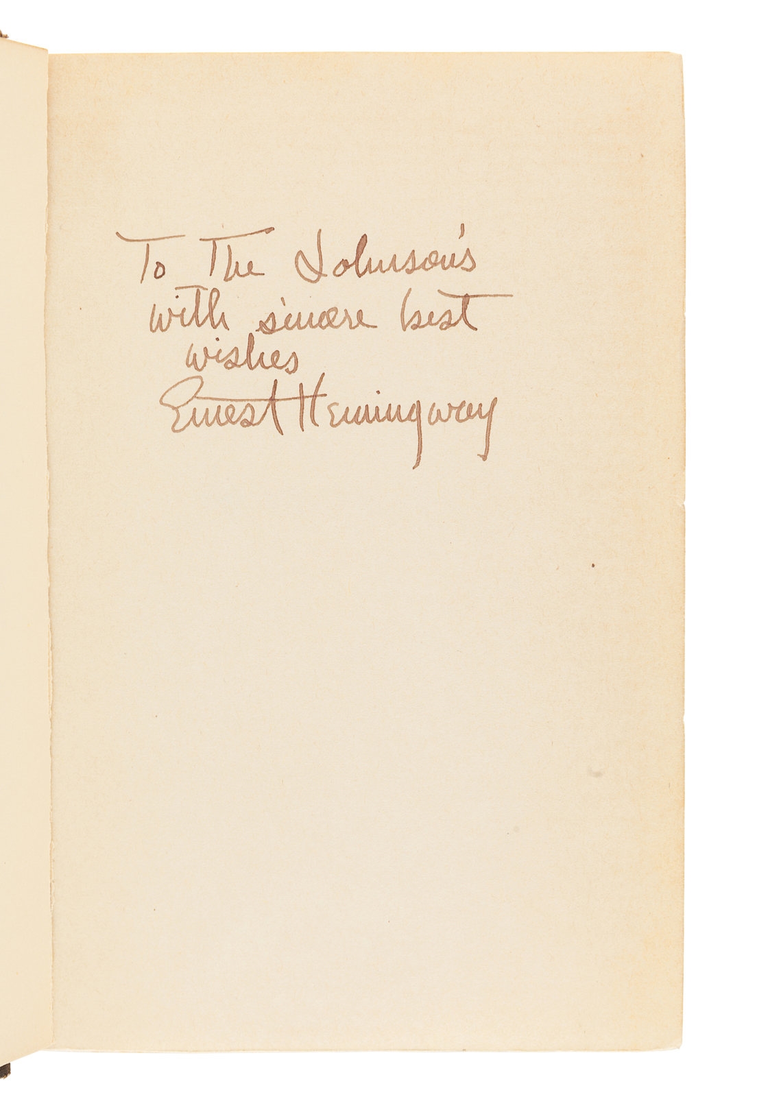 Ernest Hemingway | HEMINGWAY (1926) | MutualArt
