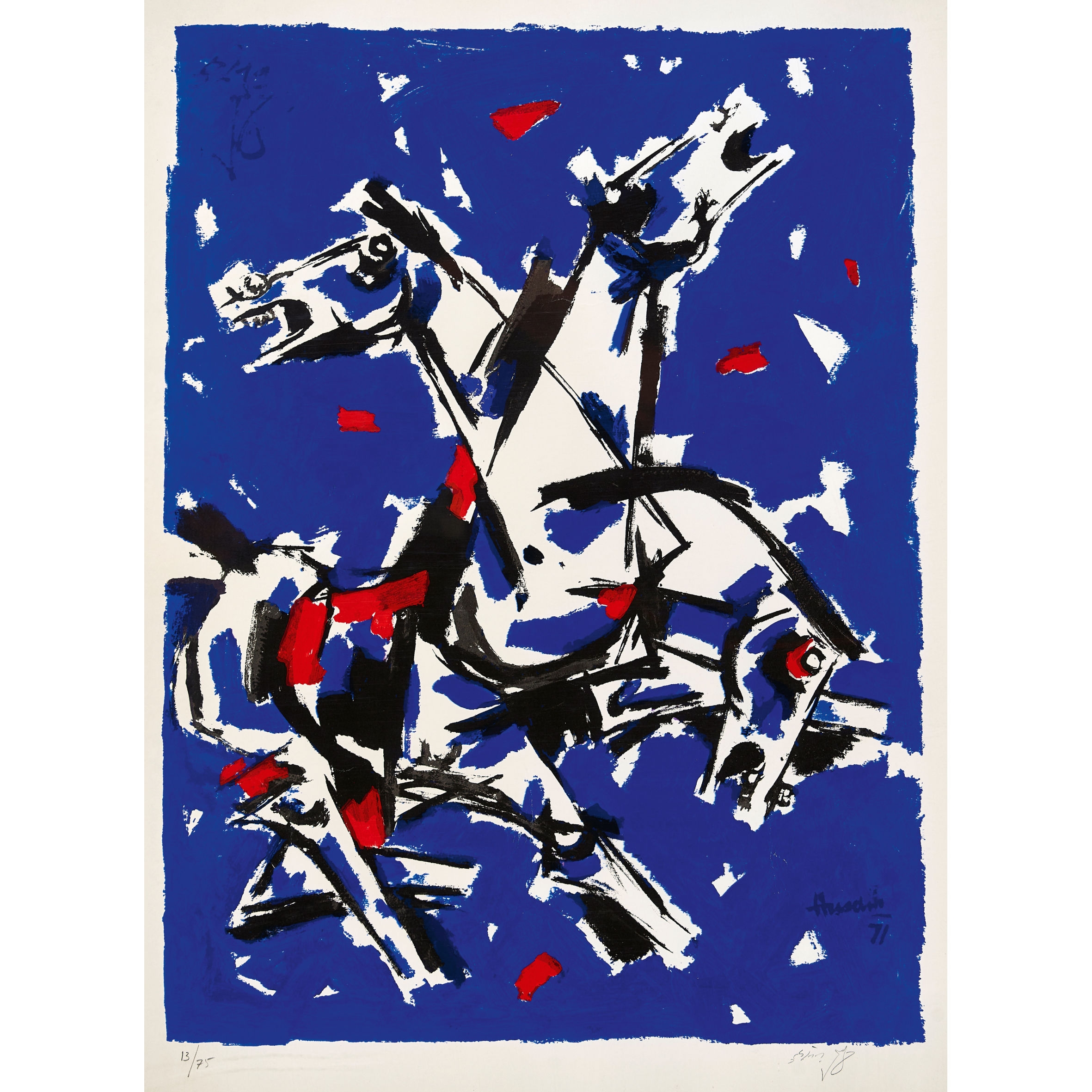 Maqbool Fida Husain | Pferde (1998) | MutualArt