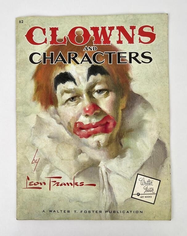 Leon Franks | Leon Franks Clown Oil on Canvas Painting (1936) | MutualArt