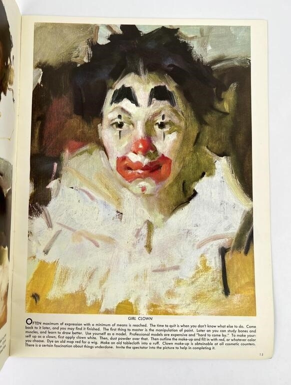 Leon Franks | Leon Franks Clown Oil on Canvas Painting (1936) | MutualArt