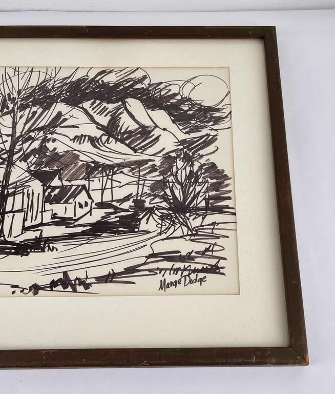 Marguerite G. Dodge | Marge Dodge Missoula Montana Drawing (1953 ...