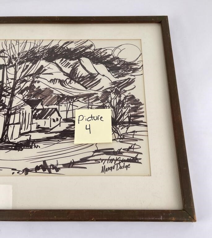 Marguerite G. Dodge | Marge Dodge Missoula Montana Drawing (1953 ...