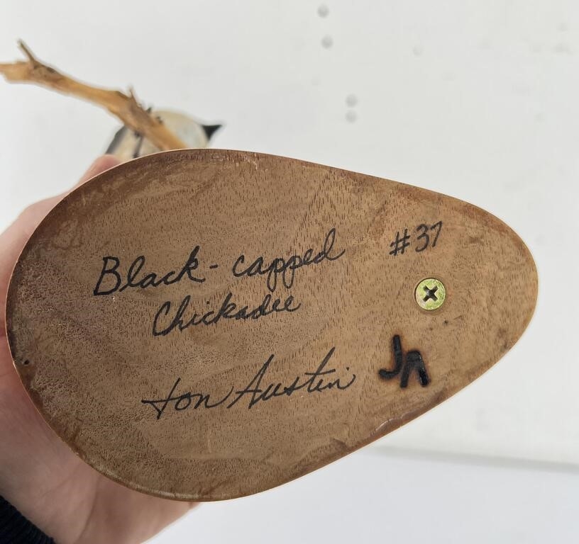 Jon Austin | Chickadee Wood Carving | MutualArt