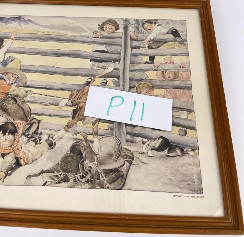 Fanny Young Cory | 1920 Fanny Y. Cory Perce Pearce Cowboy Print | MutualArt