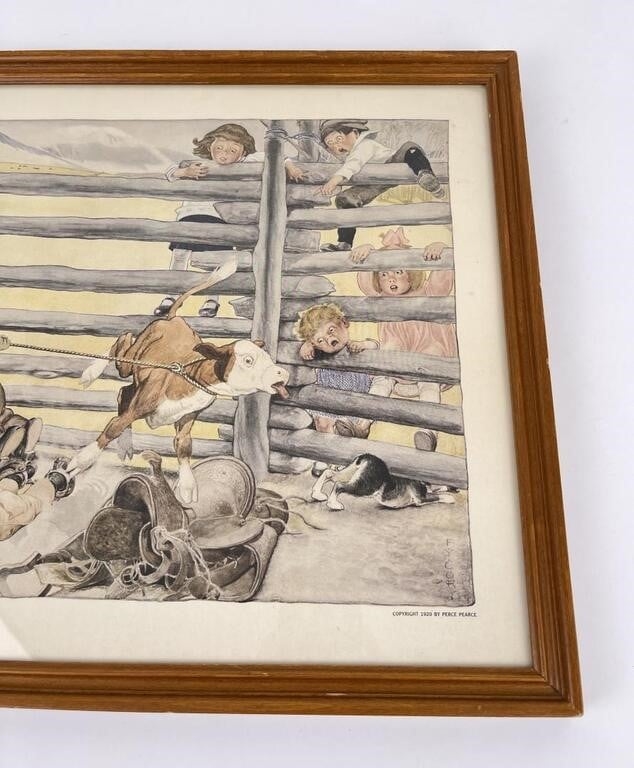 Fanny Young Cory | 1920 Fanny Y. Cory Perce Pearce Cowboy Print | MutualArt