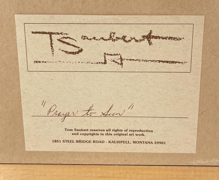 Tom Saubert | Prayer to Sun (2000) | MutualArt