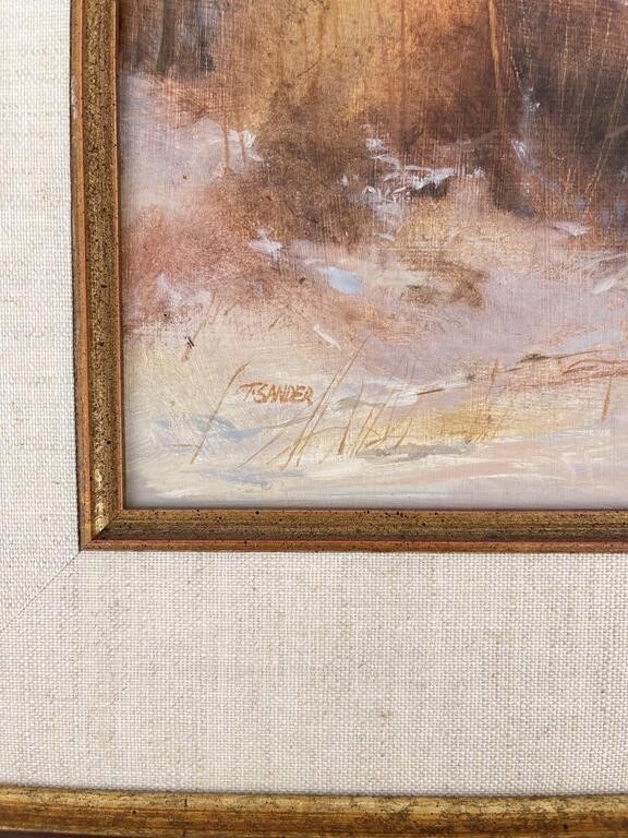 Tom Sander | Tom Sander Montana Oil on Board Painting (1938) | MutualArt