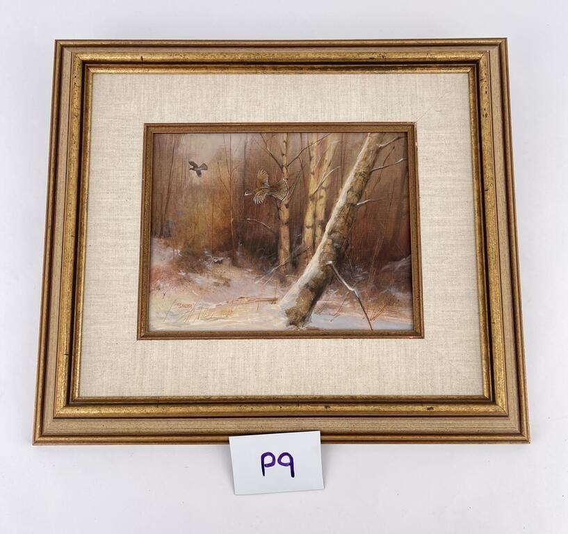 Tom Sander | Tom Sander Montana Oil on Board Painting (1938) | MutualArt