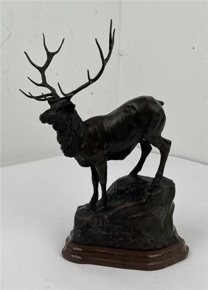 Bob Scriver | Bob Scriver 'Season of the Elk' Bronze Montana (29 ...
