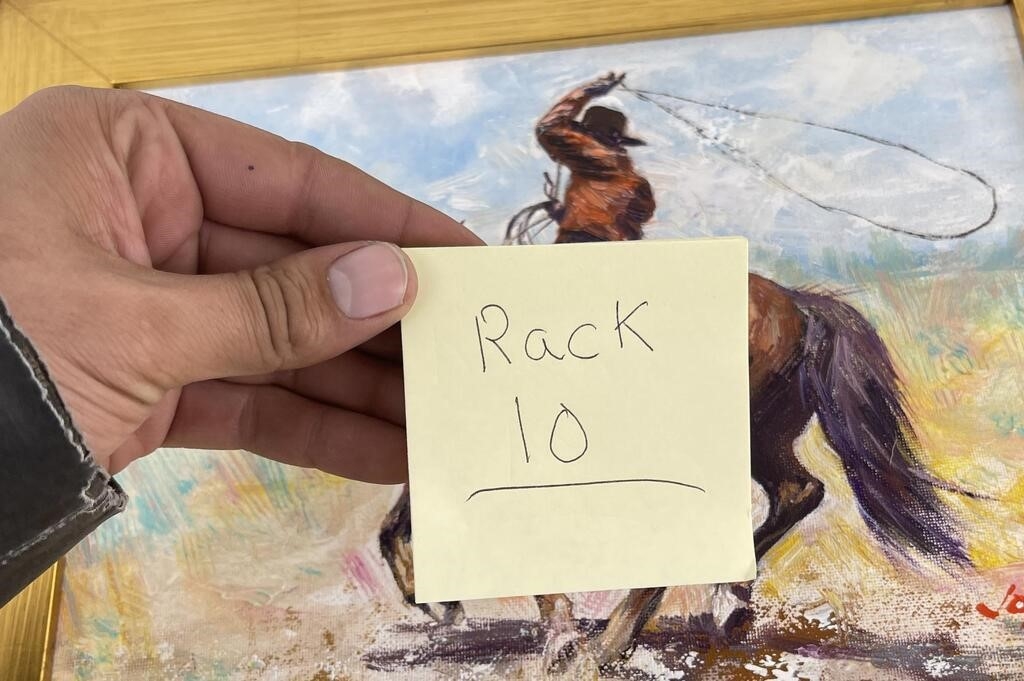 Jay Jung | Jay Jung Roper Cowboy Painting (1955) | MutualArt