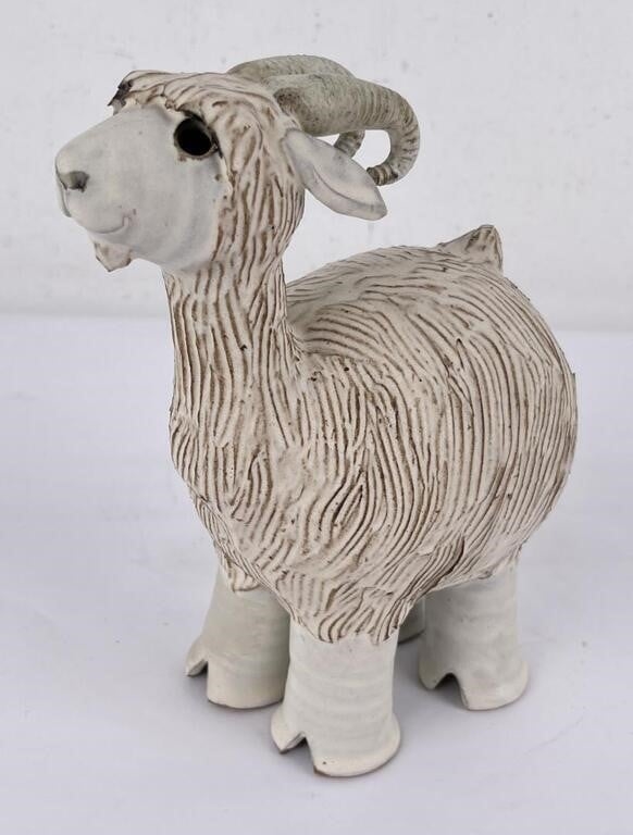 Becky Eiker | Becky Eiker Studio Pottery Goat Montana | MutualArt
