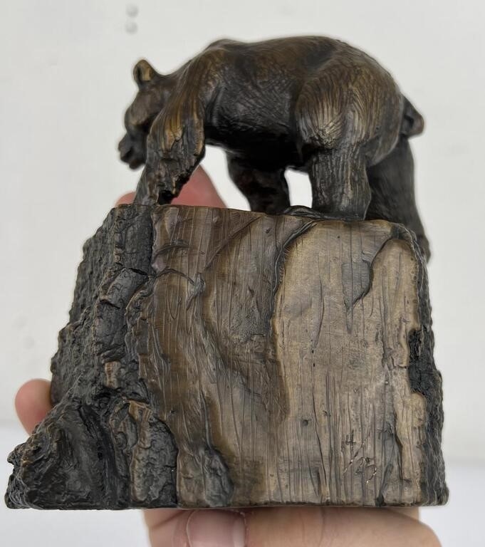 John L. Clarke | Large Rambling Bear John Clarke Montana Bronze | MutualArt