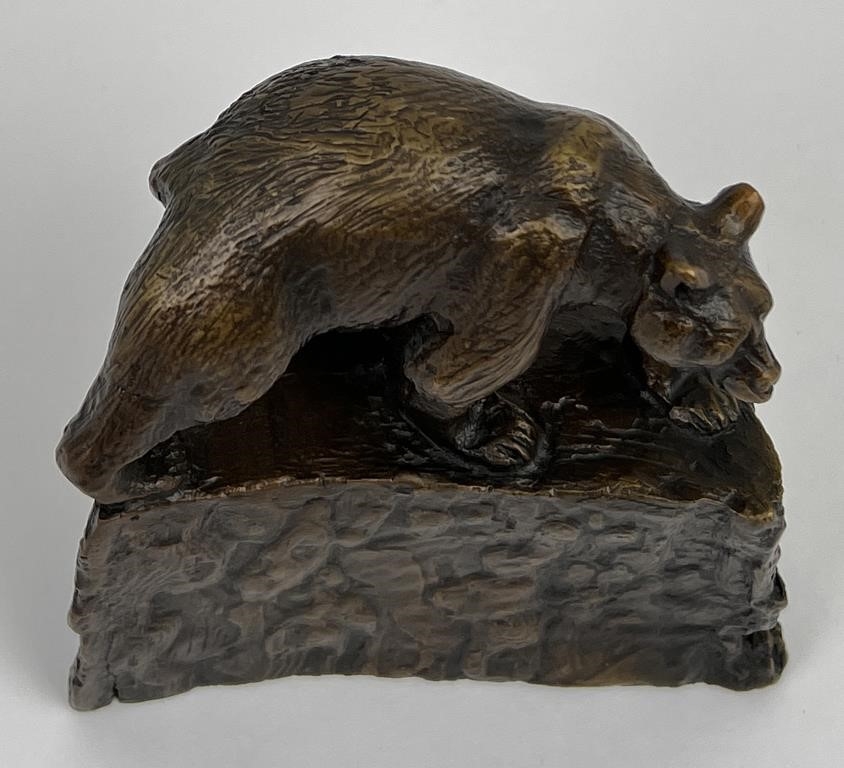 John L. Clarke | Large Rambling Bear John Clarke Montana Bronze | MutualArt