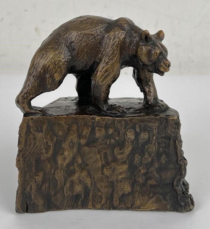 John L. Clarke | Large Rambling Bear John Clarke Montana Bronze | MutualArt
