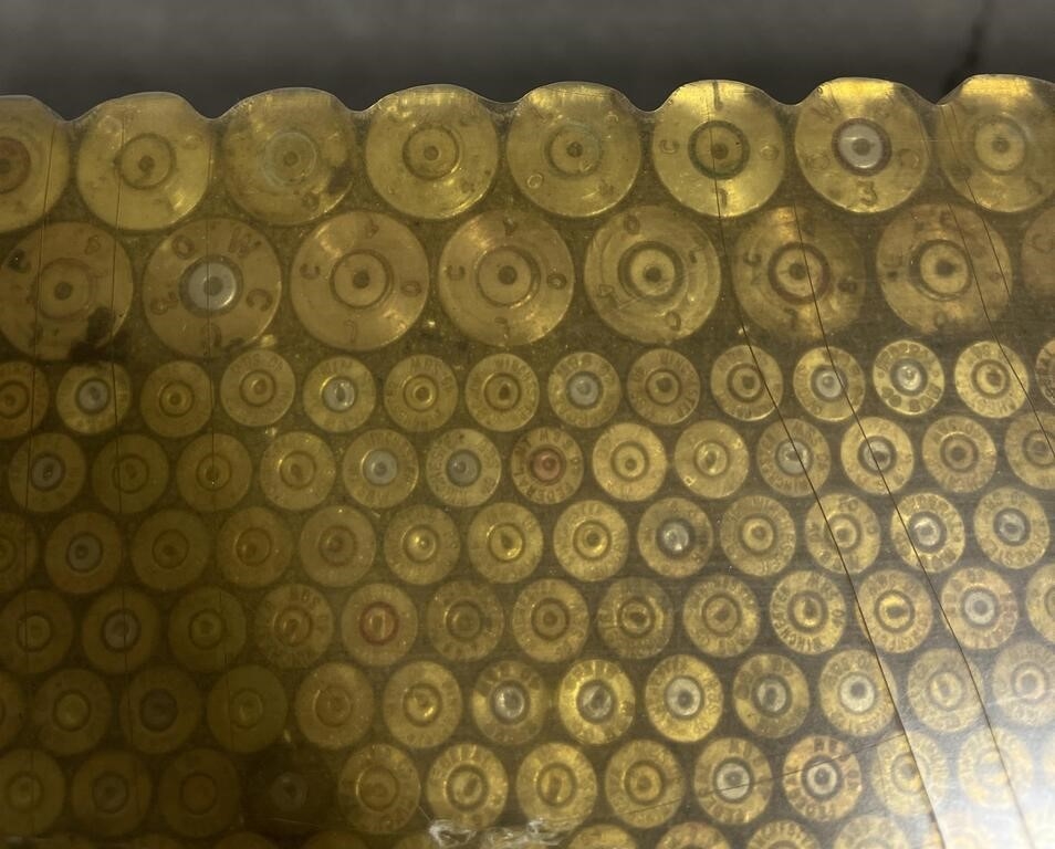 Michael Miller | Michael Miller Trench Art Shell Casing Hall Table ...