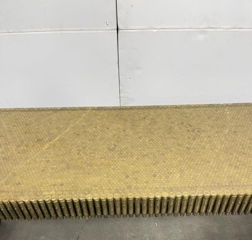 Michael Miller | Michael Miller Trench Art Shell Casing Hall Table ...