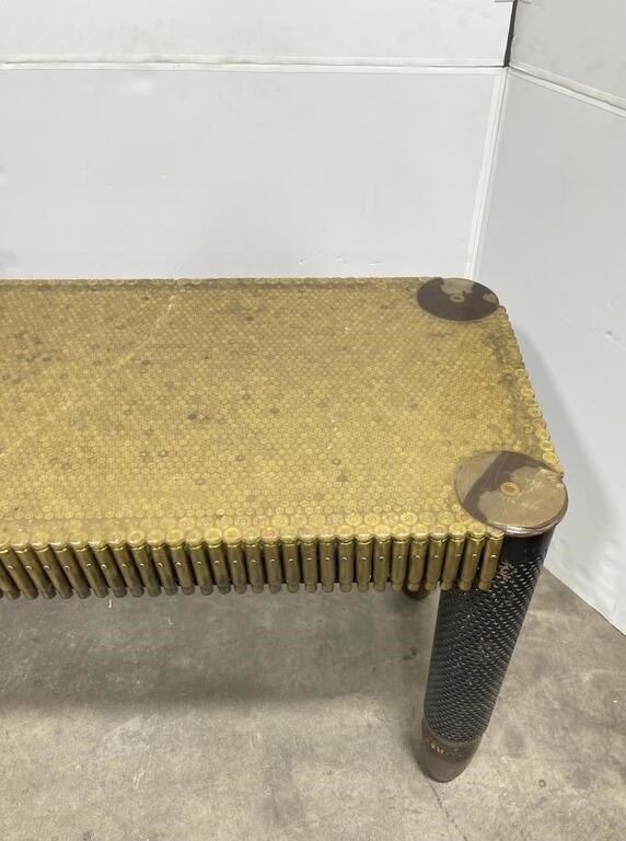 Michael Miller | Michael Miller Trench Art Shell Casing Hall Table ...