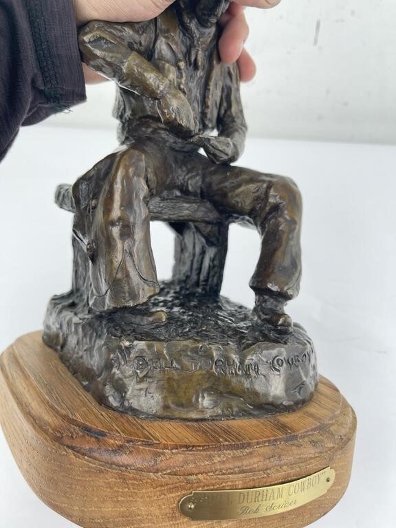 Bob Scriver | Bob Scriver 'Bull Durham Cowboy' Bronze Montana (29 ...