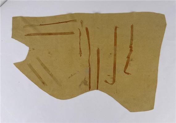 Merle Locke | Merle Locke Oglala Sioux Hide Painting | MutualArt