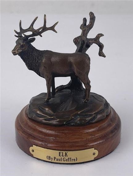 Paul Geffre | Paul Geffre Elk Bronze | MutualArt