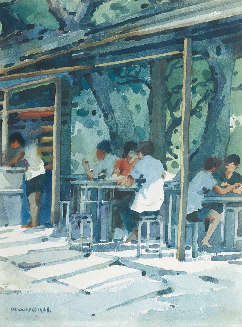 Tan Choon Ghee | Hawker Stall (1978) | MutualArt