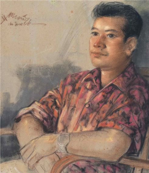 Mohammad Hoessein Enas | Portrait Of Bashir (1966) | MutualArt