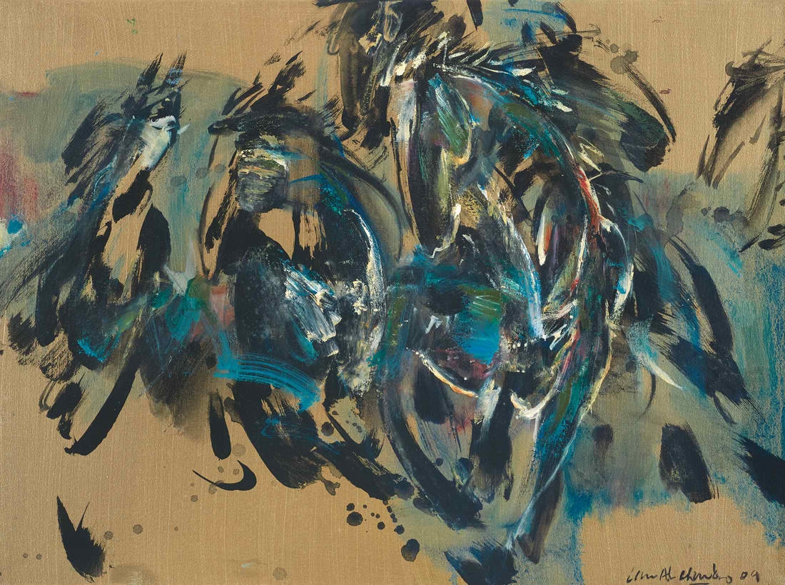 Lim Ah Cheng | Golden Horses 21-09 (2009) | MutualArt