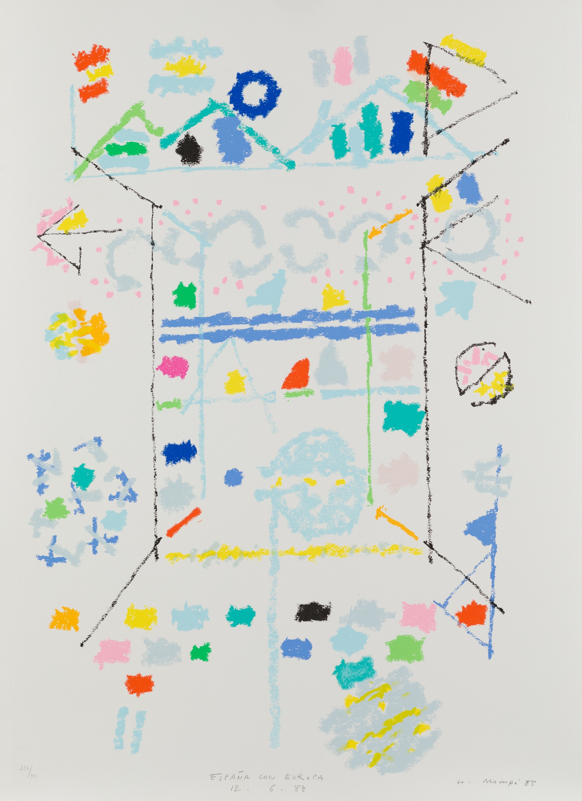 Manuel Hernández Mompó | España con Europa (1985) | MutualArt