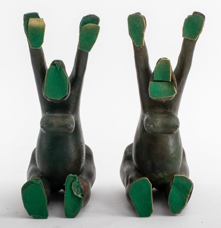 Augusto Escobedo | Escobedo Bronze Nude Woman Sculptures, Pair (1963 ...