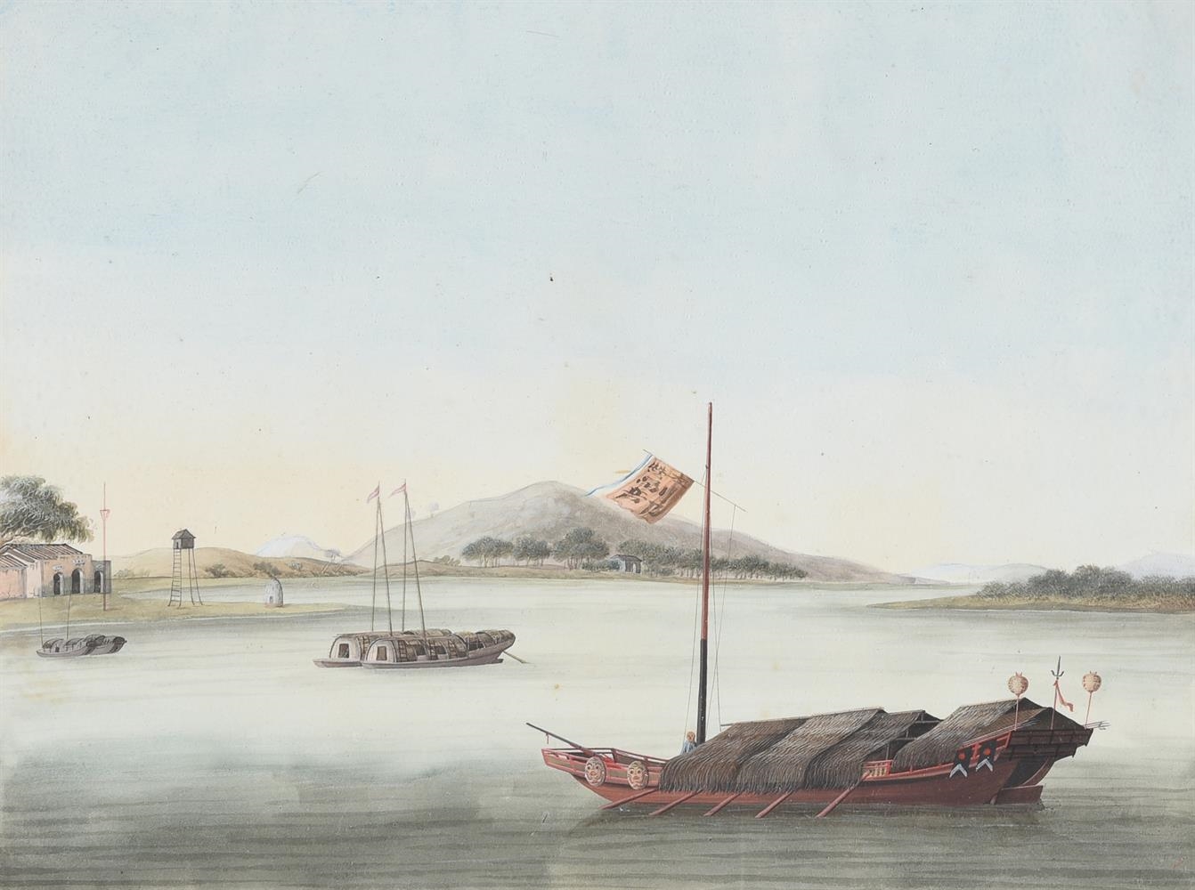 Chinese School, 19th Century | A set of six Chinese Export paintings of ...