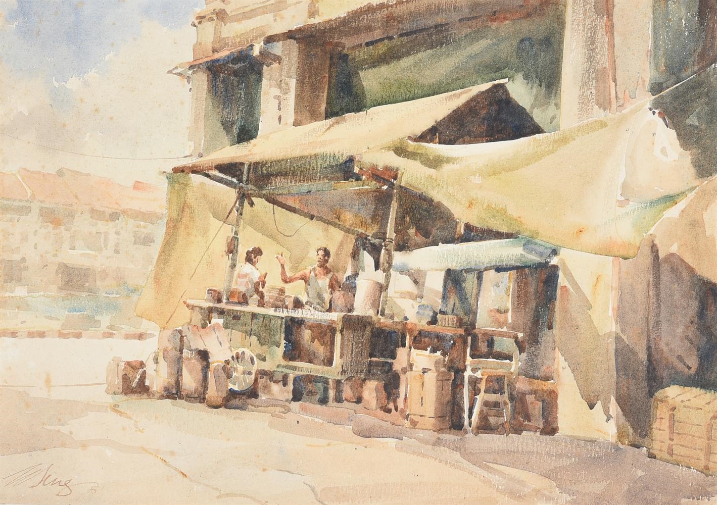 Ong Kim Seng | Street seller | MutualArt