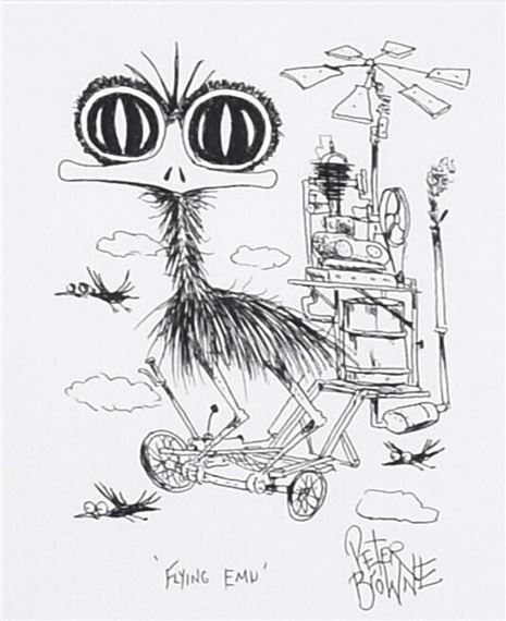 Peter Browne | Flying Emu | MutualArt