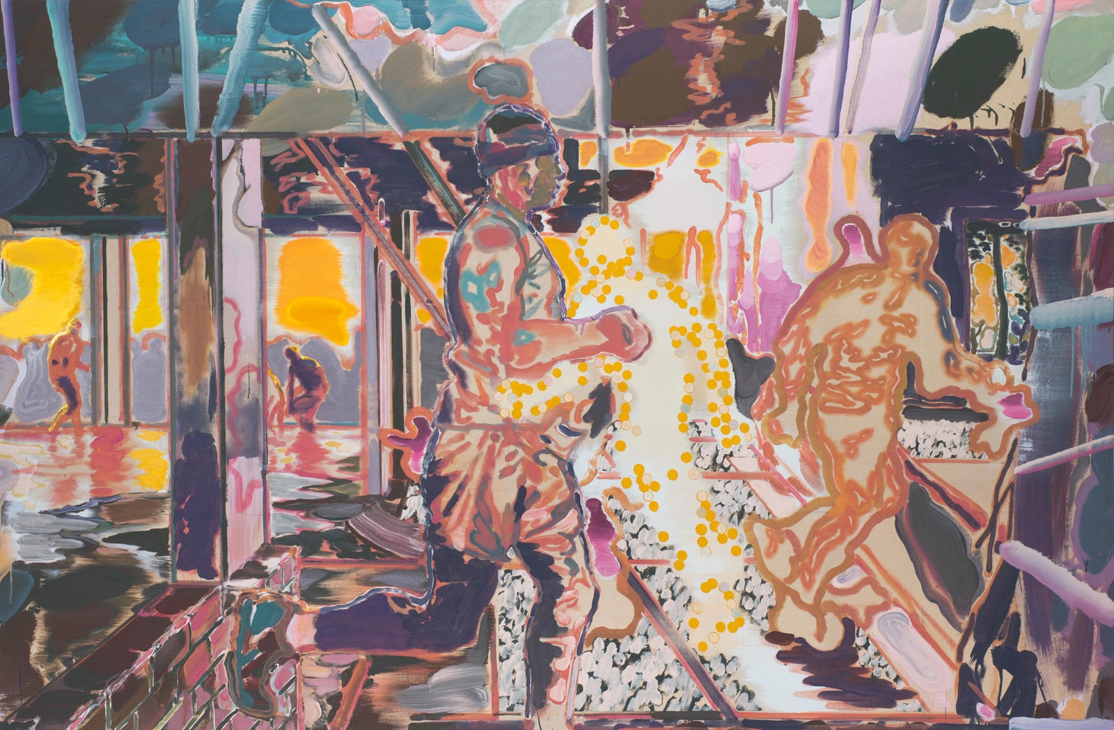 Pavel Grishin | Two running figures (2018) | MutualArt