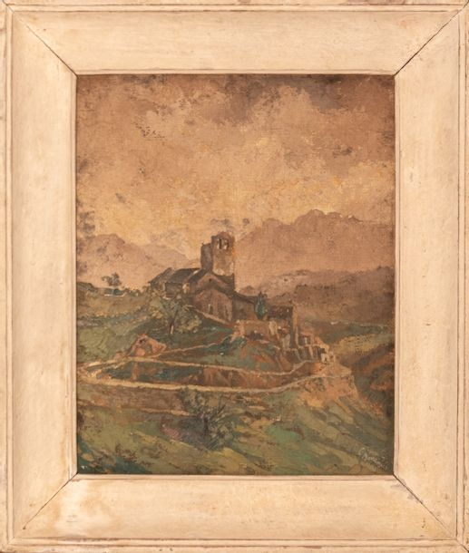 Louis Bonamici | L’église perchée | MutualArt